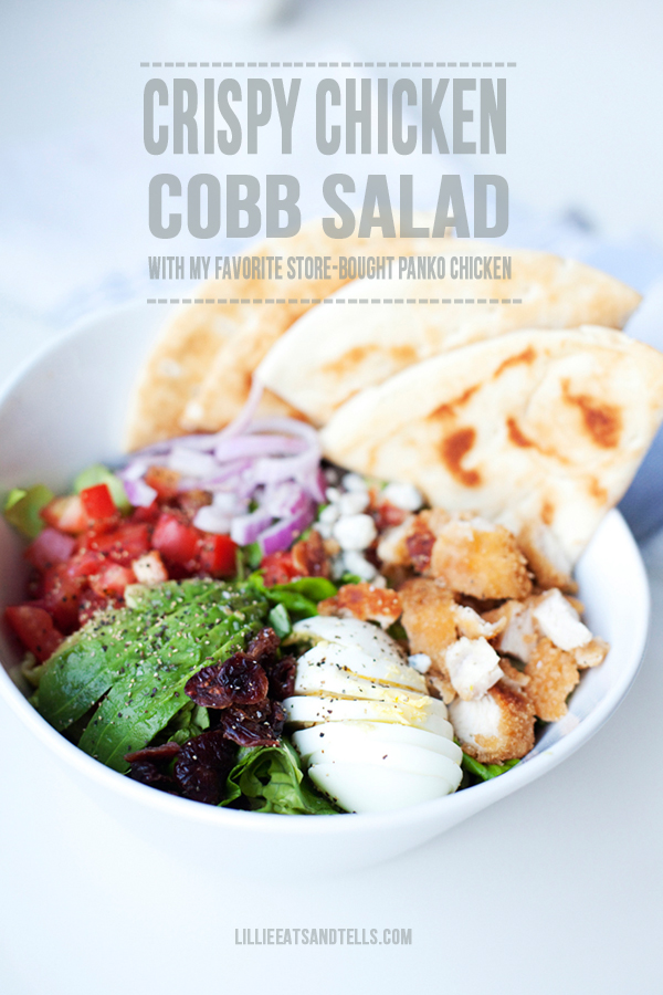 Quick and Easy Crispy Chicken Cobb Salad - Lillie Eats and Tells