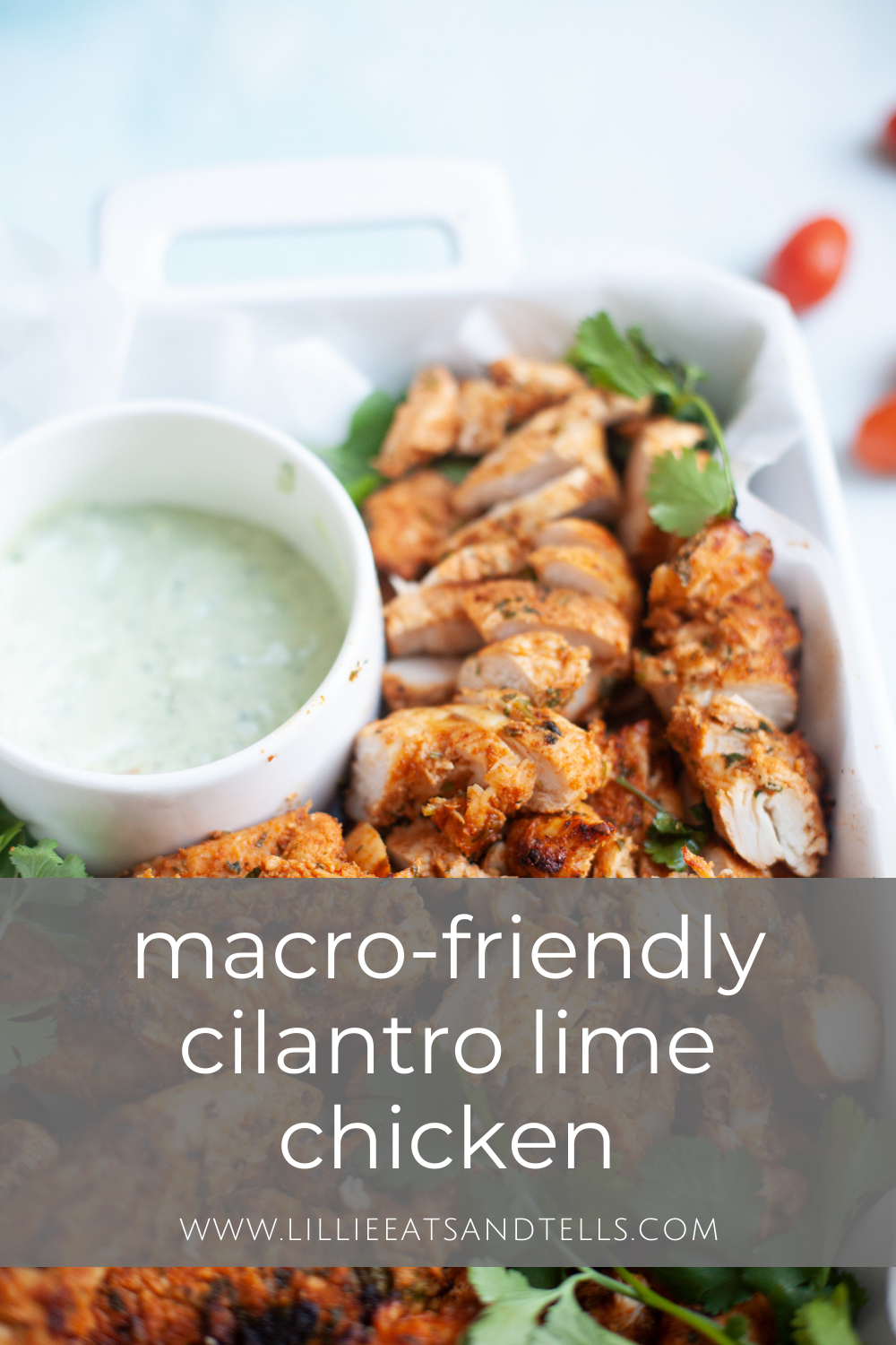 Cilantro Lime Air Fryer Chicken Tenderloins - Lillie Eats and Tells