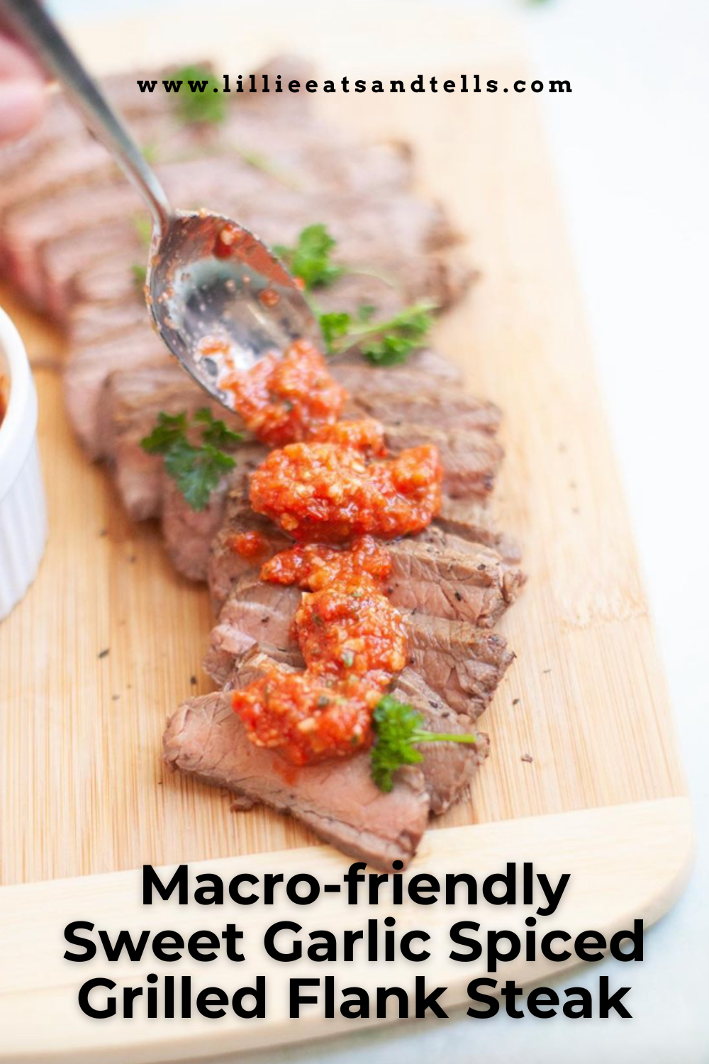 Sweet Garlic Spiced Grilled Flank Steak - Lillie Eats and Tells
