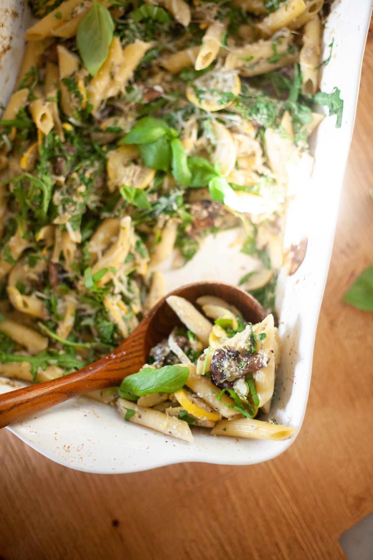 Mushroom Ricotta Pasta Bake - Lillie Eats and Tells