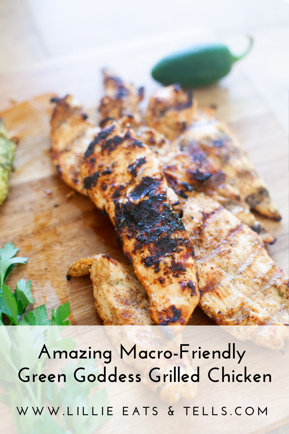 Green Goddess Grilled Chicken - Lillie Eats and Tells