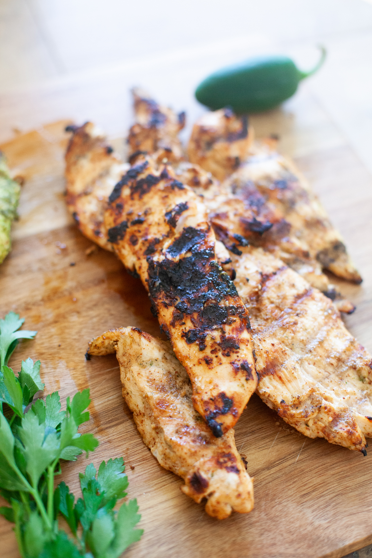 Green Goddess Grilled Chicken - Lillie Eats and Tells