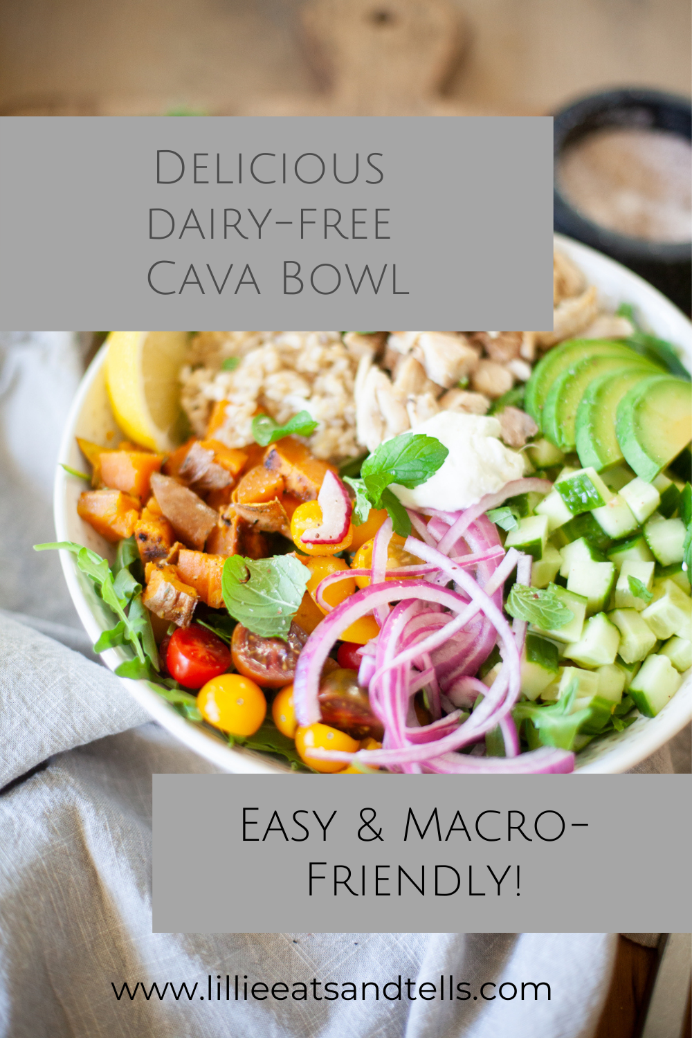 Easy Dairy-Free Cava Bowl - Lillie Eats and Tells