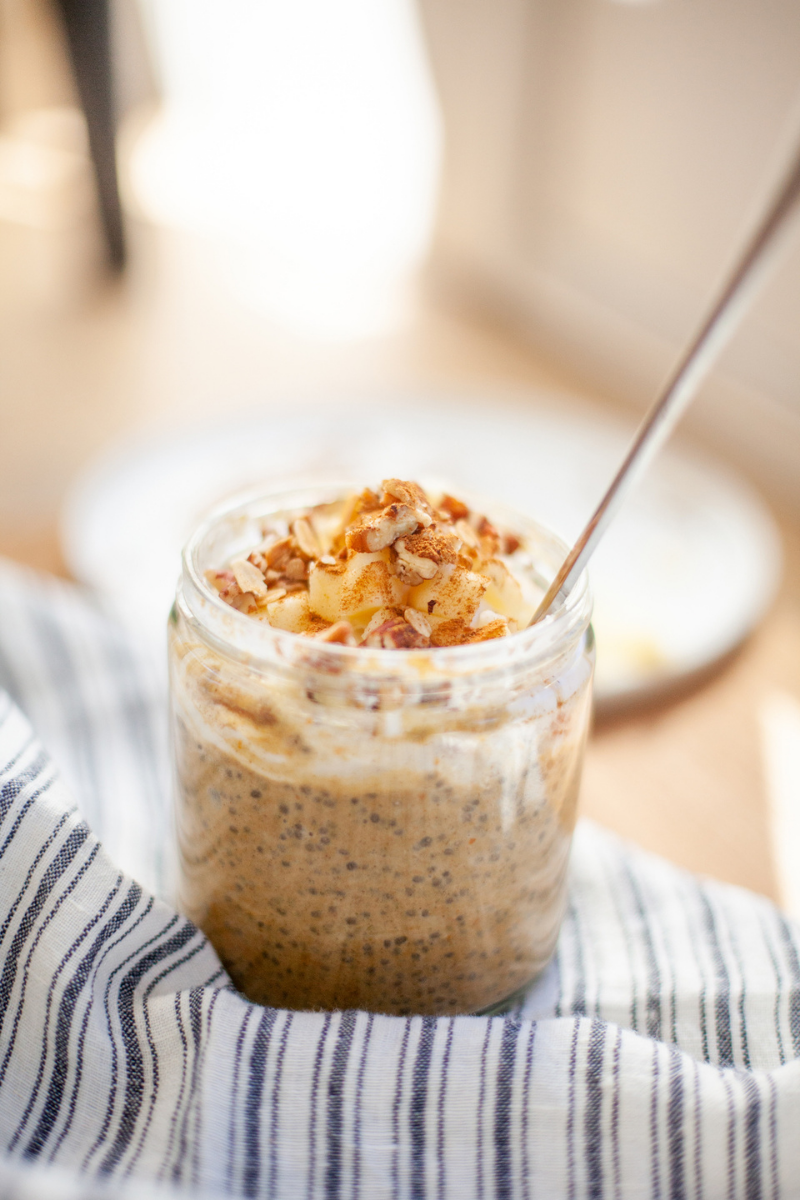 Overnight Pumpkin Chia Protein Pudding - Lillie Eats and Tells