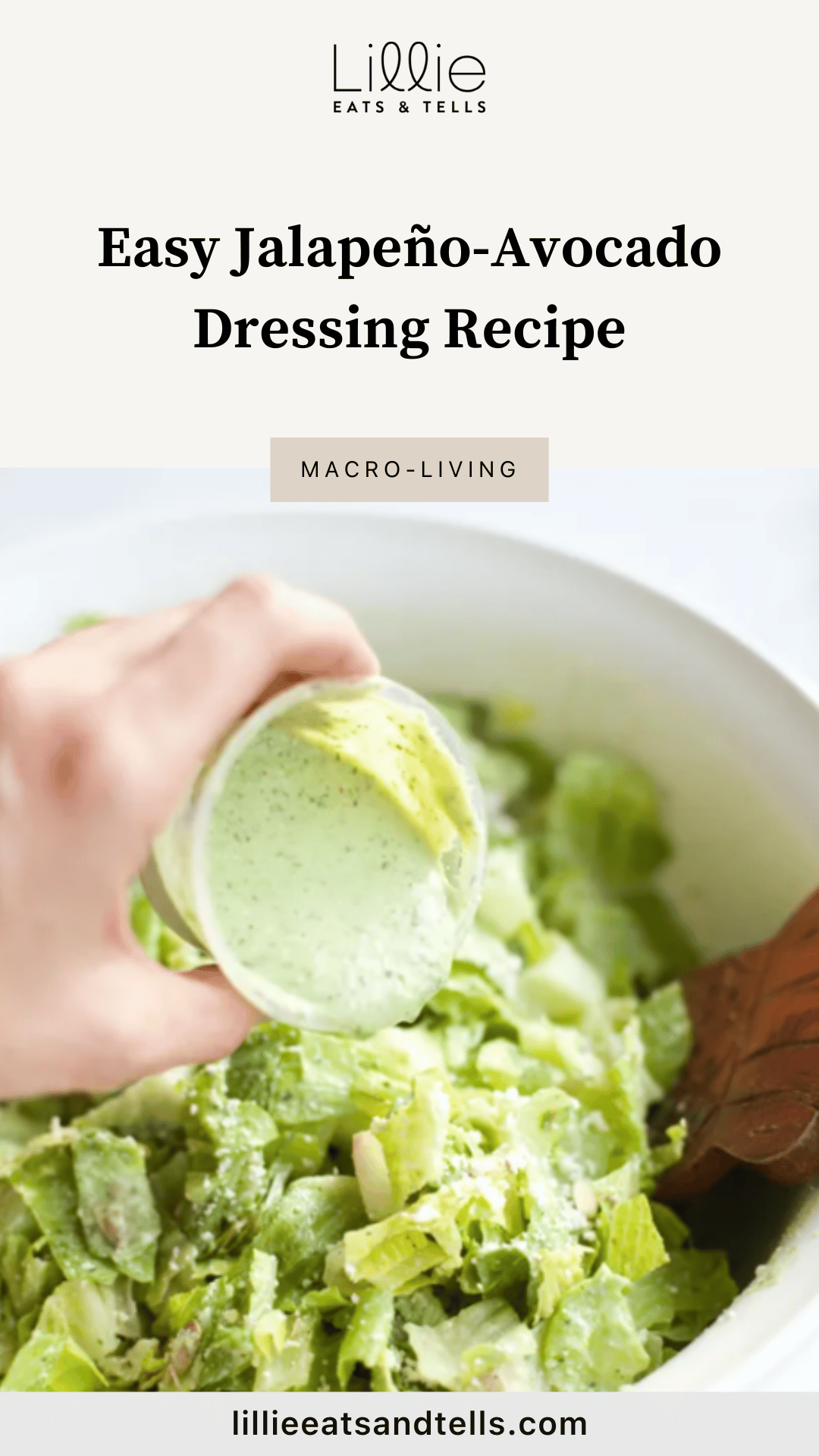 Jalapeño-Avocado Dressing - Lillie Eats and Tells