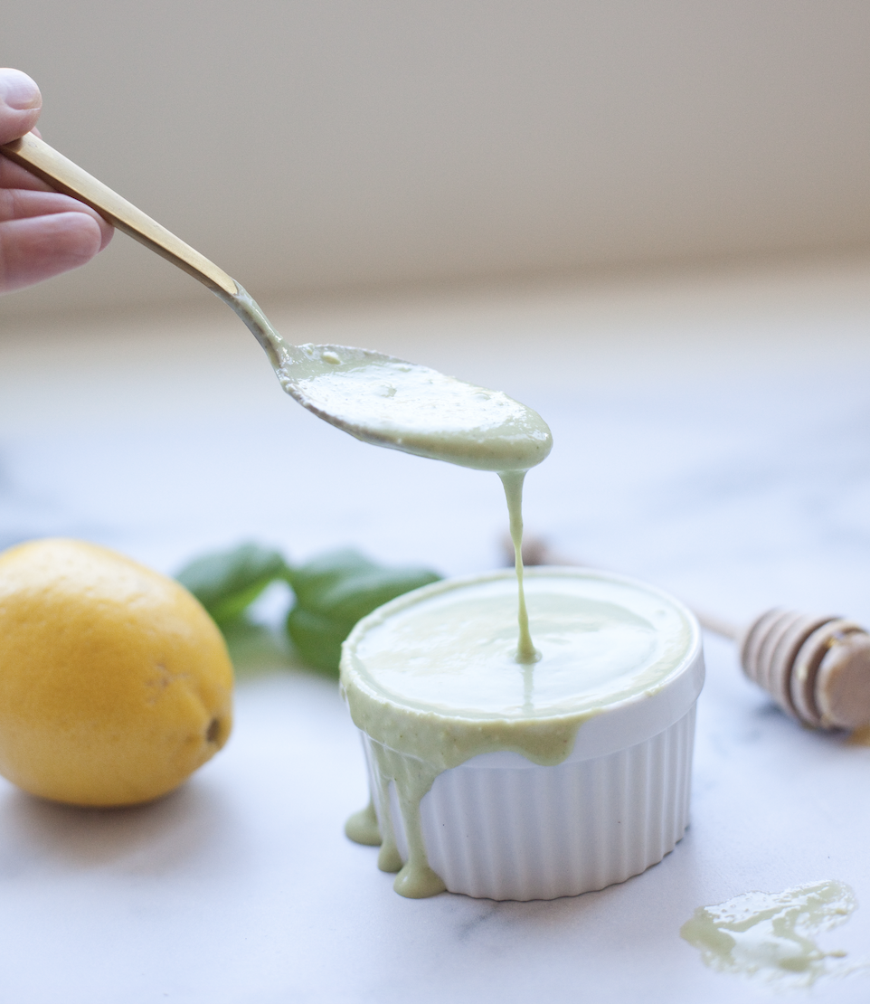 Creamy Lemon-Basil Dressing - Lillie Eats and Tells