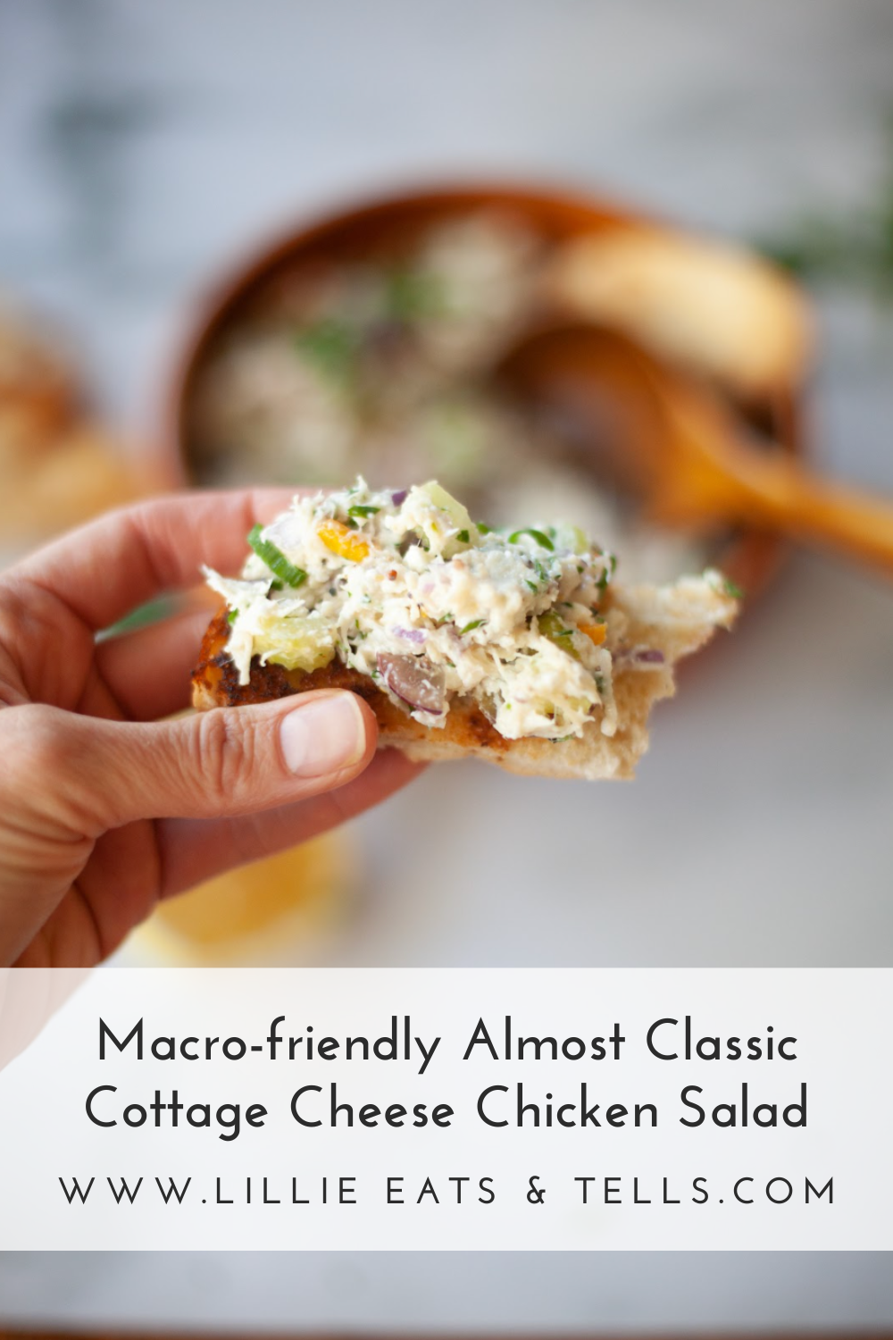 Almost Classic Cottage Cheese Chicken Salad - Lillie Eats and Tells