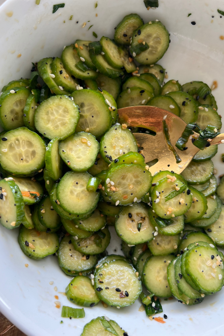 Sesame Cucumber Salad - Lillie Eats and Tells