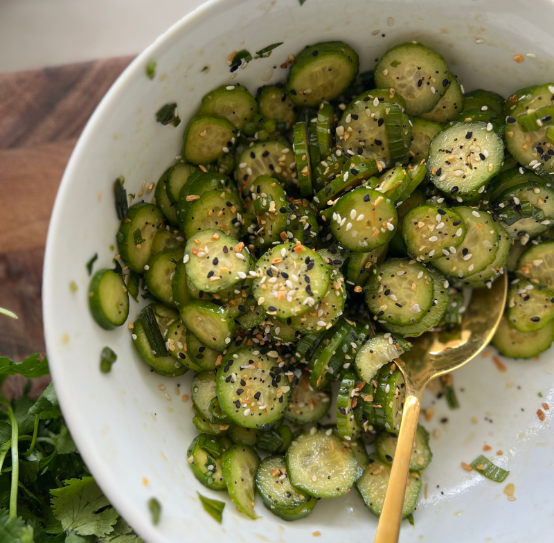Sesame Cucumber Salad - Lillie Eats and Tells