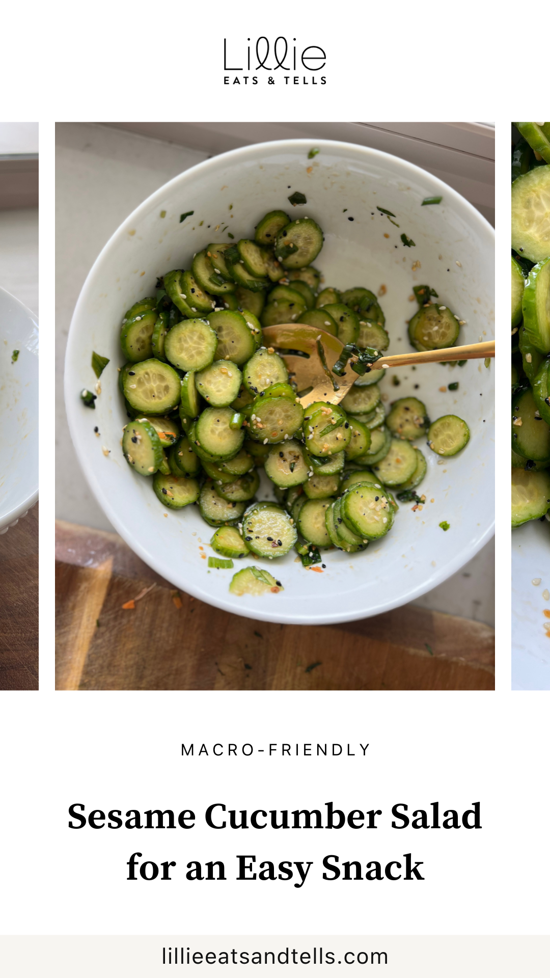 Sesame Cucumber Salad - Lillie Eats and Tells