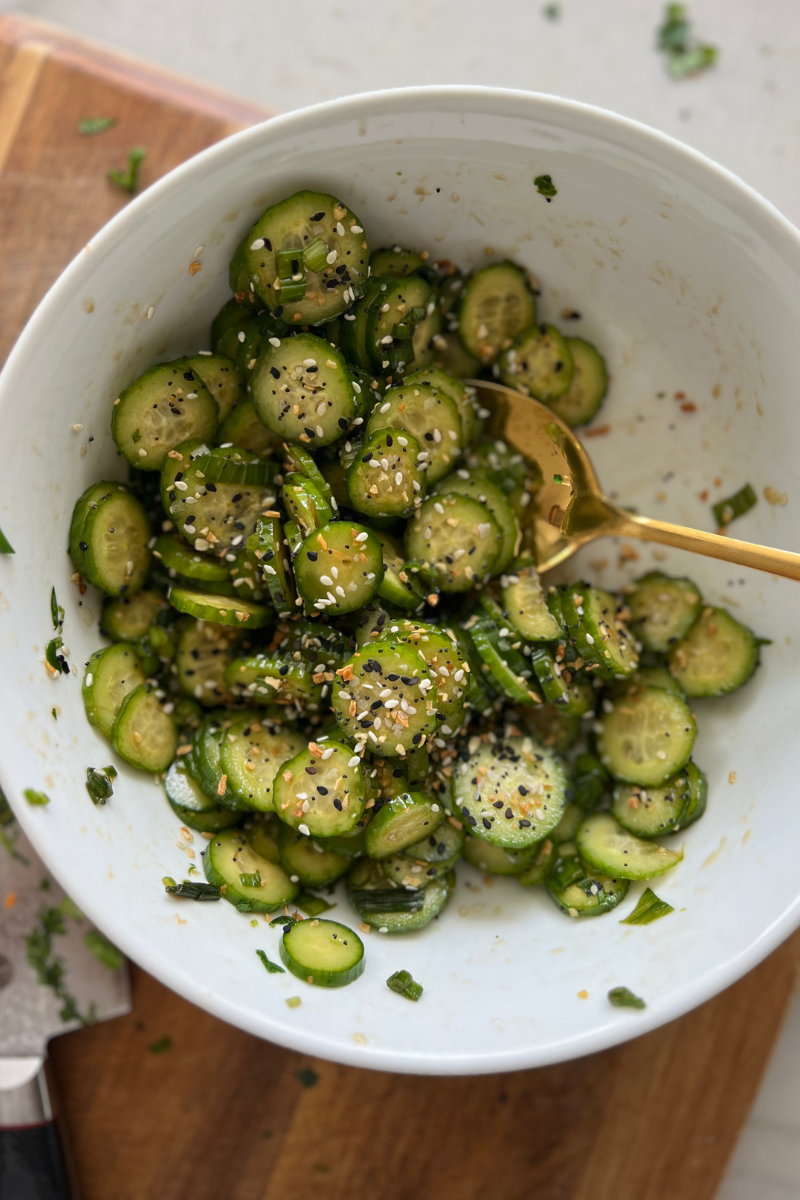 Sesame Cucumber Salad - Lillie Eats and Tells
