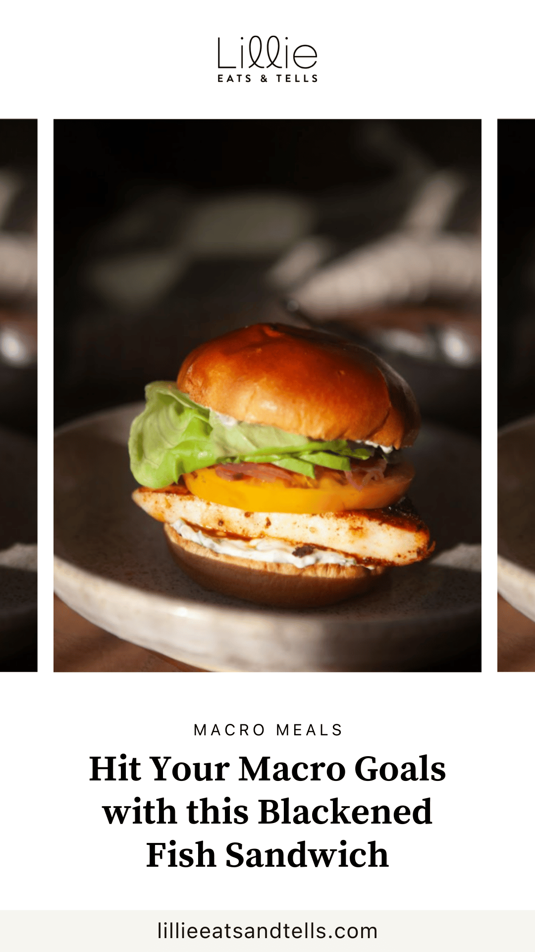 Blackened Fish Sandwich - Lillie Eats and Tells