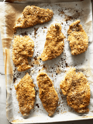 Baked Breaded Chicken - Lillie Eats and Tells