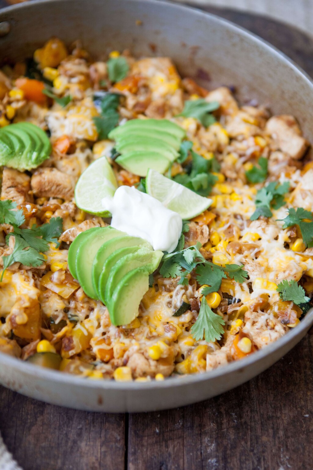 Zucchini, Corn, and Chicken Skillet (One Pan, 30-Minutes)